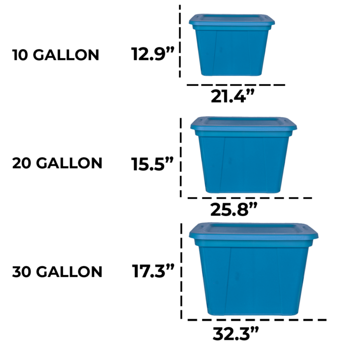 Square Style Totes - Edge Plastic
